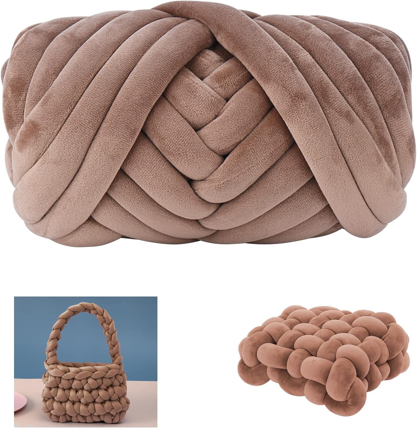 1 Pcs Chunky Cotton Yarn for Arm Knitting Crochet Super Saver Jumbo ...