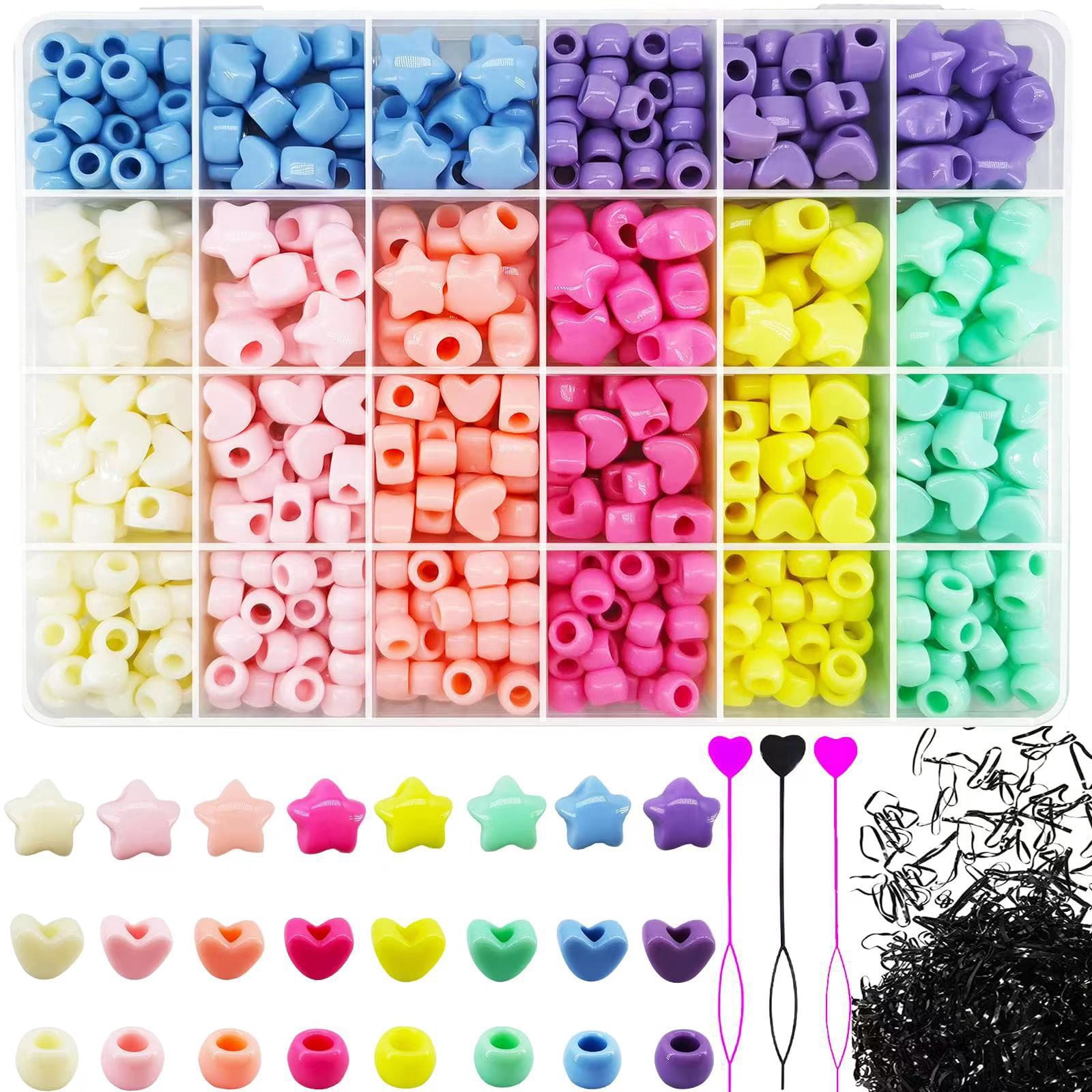 1 Pcs Clay Beads Bracelet Making Kit for Beginner,Polymer Clay Beads ...
