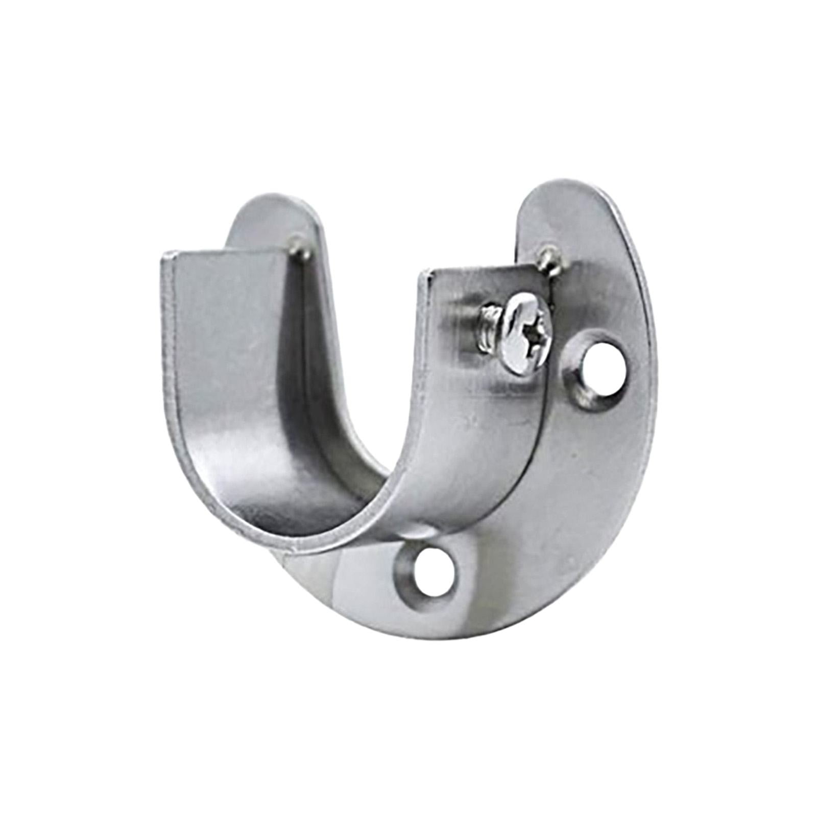 1 Pcs Closet Rod Brackets,U-Shaped Heavy-Duty Flange Sockets,Metal ...
