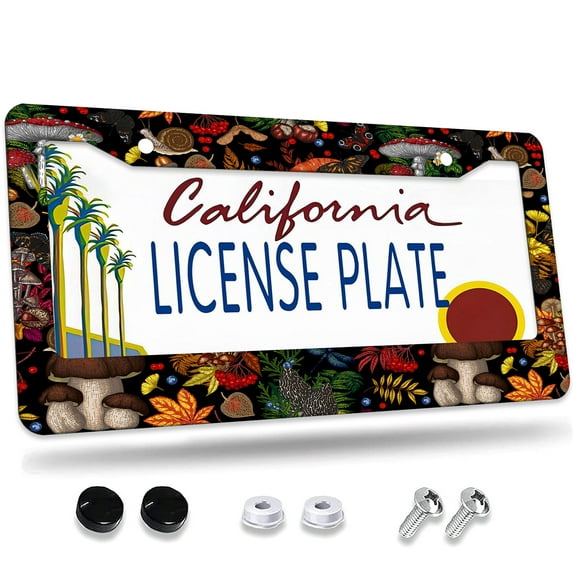 1 Pcs Colorful Cat Faces License Plate Frame, License Plate Cover for ...