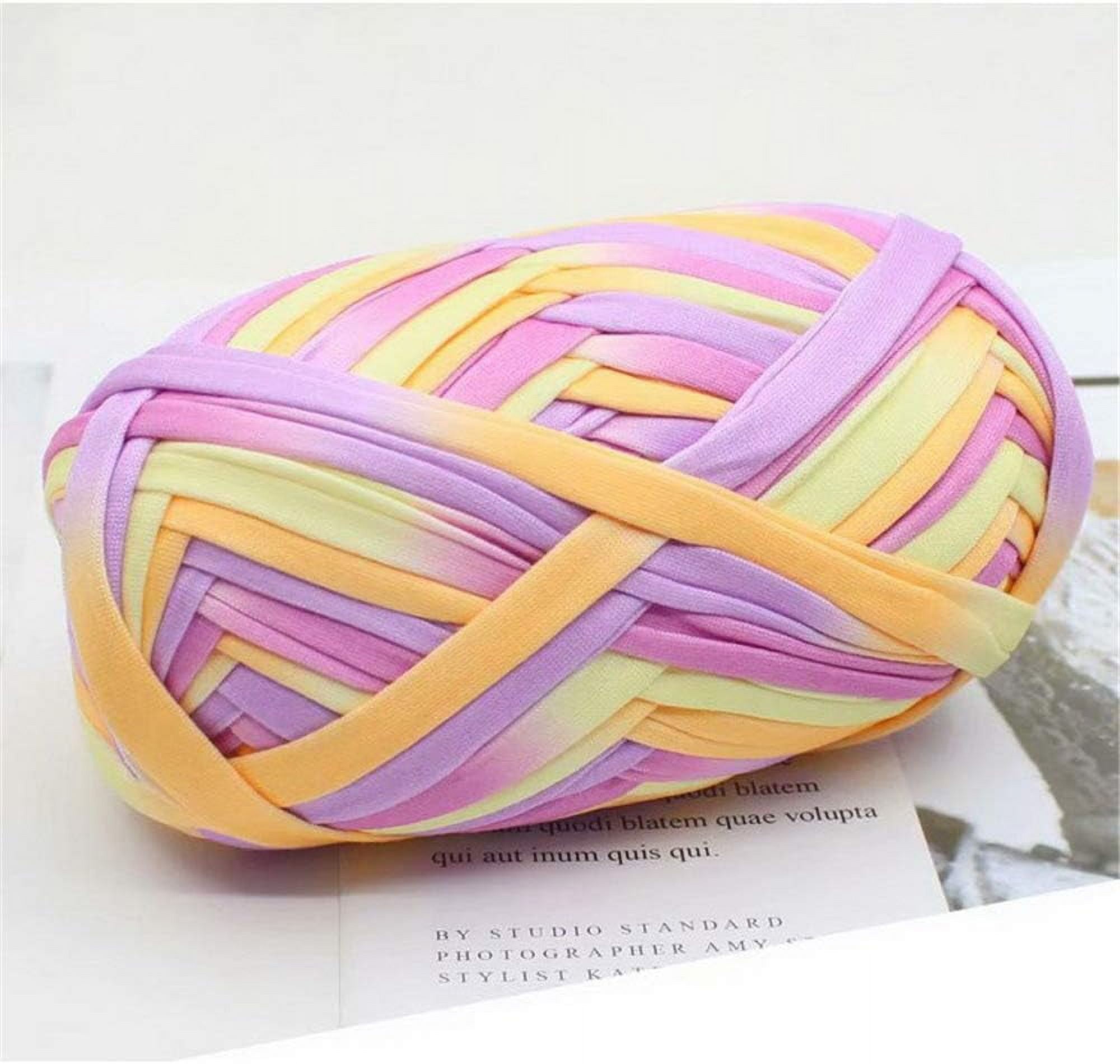 1 Pcs Colorful T-Shirt Yarn Knitting Yarn Fabric Crochet Cloth for DIY ...