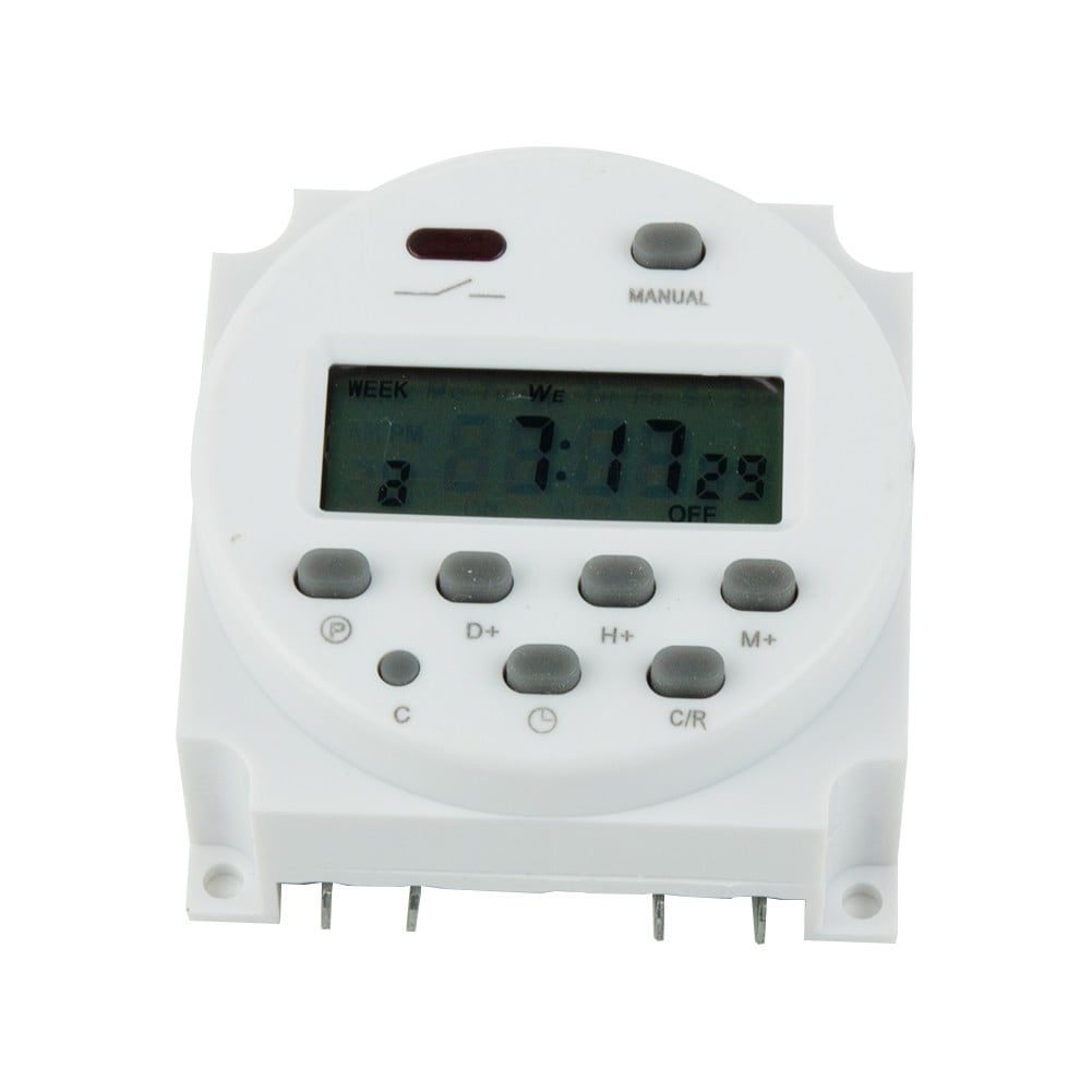 1 Pcs Digital Timers DC/AC 12V 16A LCD Display Programmable Timer ...