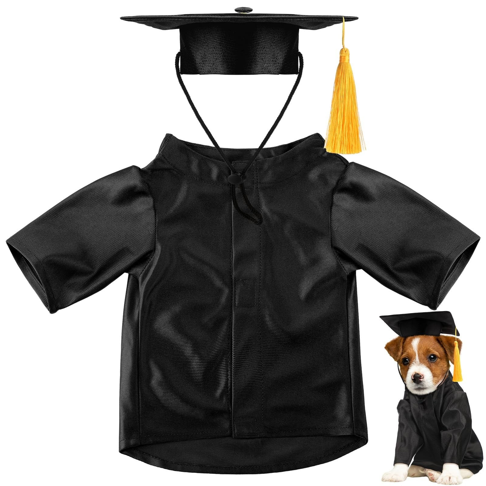 1 Pcs Dog Graduation Costume Set 2025 Dog Graduation Cap and Gown Puppy ...