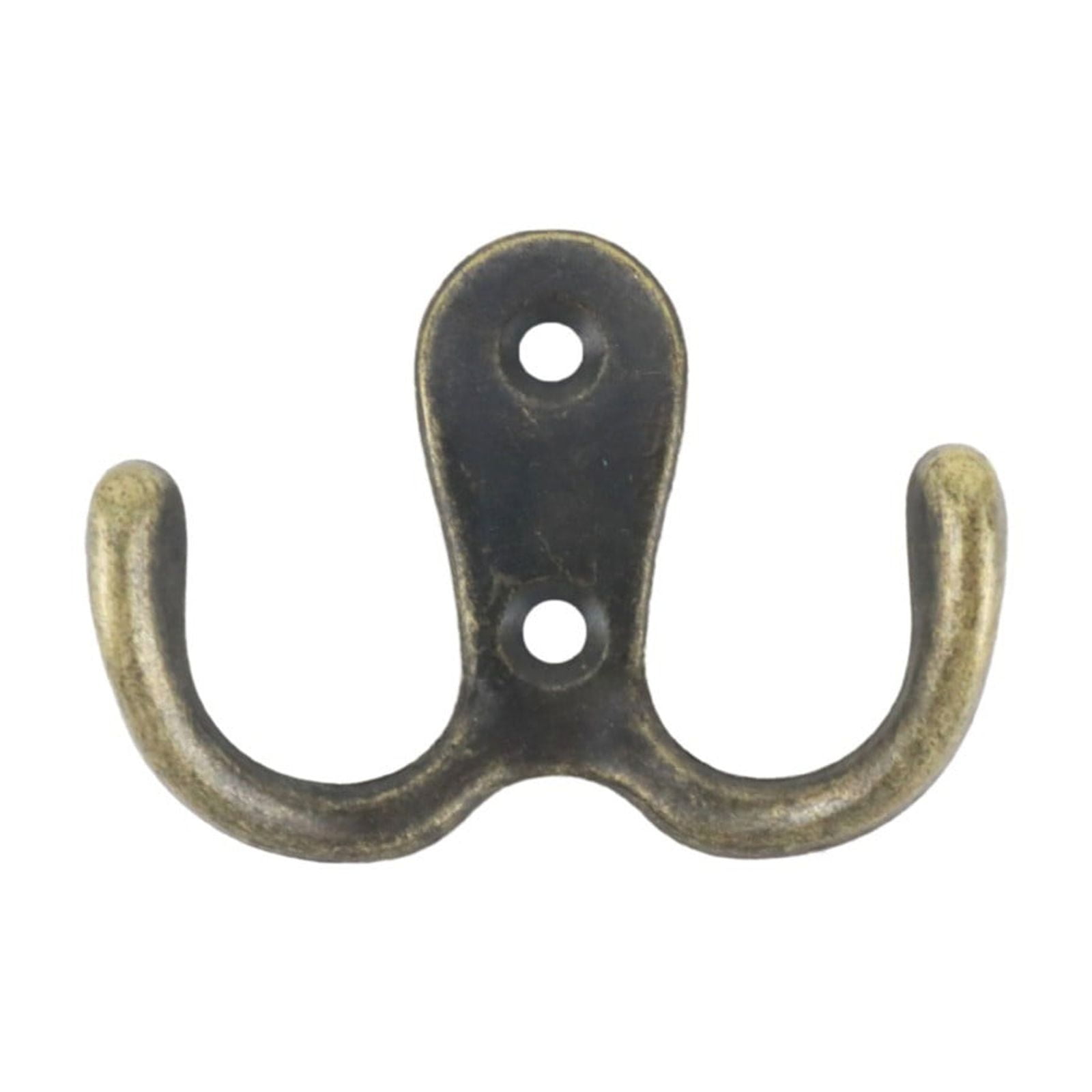 1 Pcs Double Clothes Hook, Heavy Duty Double Prong Coat Hook, Retro ...