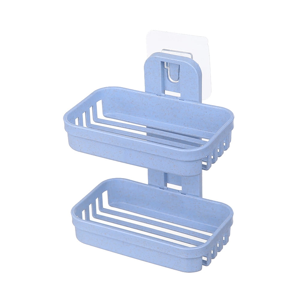 1 Pcs Double Layer Soap Dish Holder, Soap Dishes Bathroom Shower Soap ...