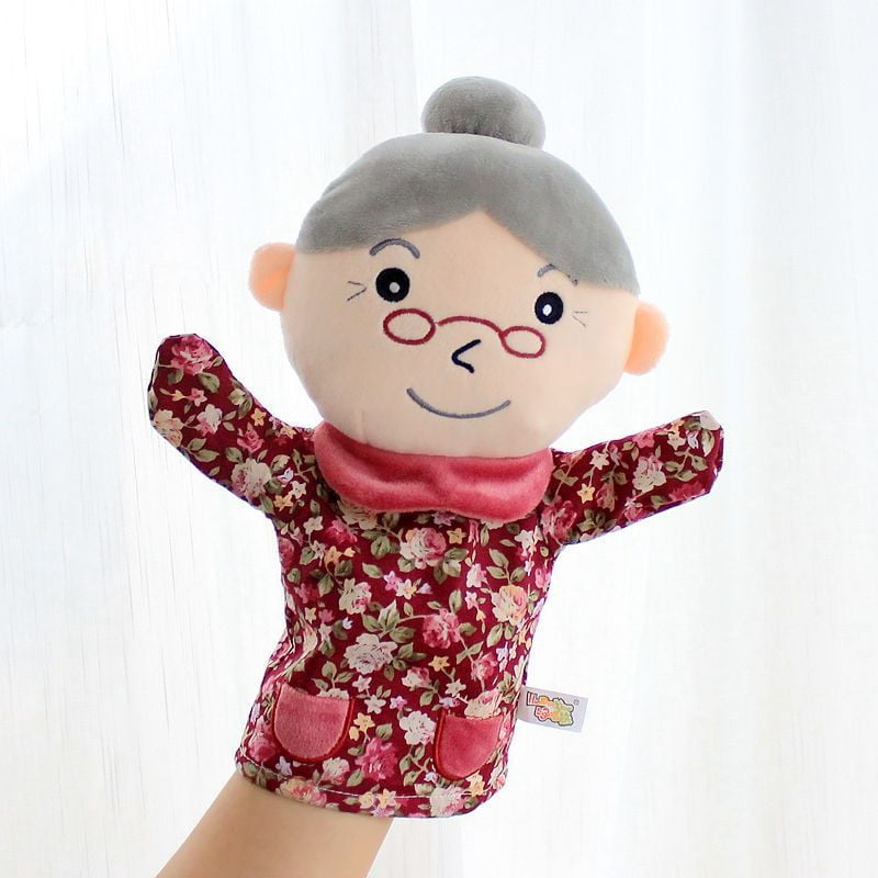 1 Pcs Family Hand Puppets 12 Inch Grandparents, Mom & Dad, Brother ...