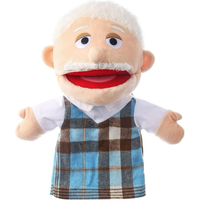 1 Pcs Family Hand Puppets 12 Inch Grandparents, Mom & Dad, Brother ...