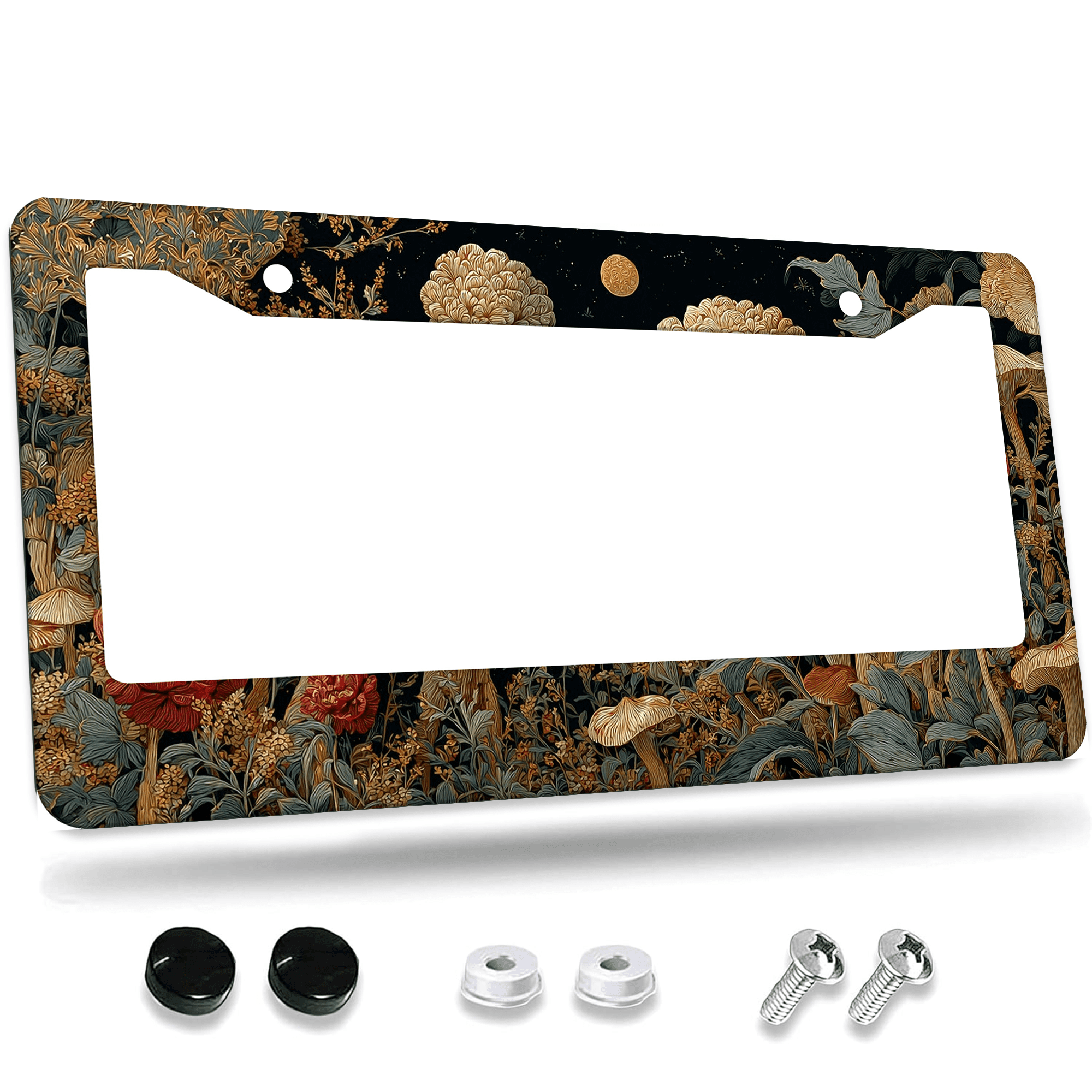 1 Pcs Fawn in Magical Forest License Plate Frame, License Plate Cover ...