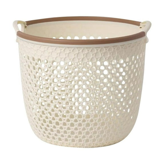 1 Pcs Flexible Laundry Basket, Portable Round Bin, Plastic Laundry ...