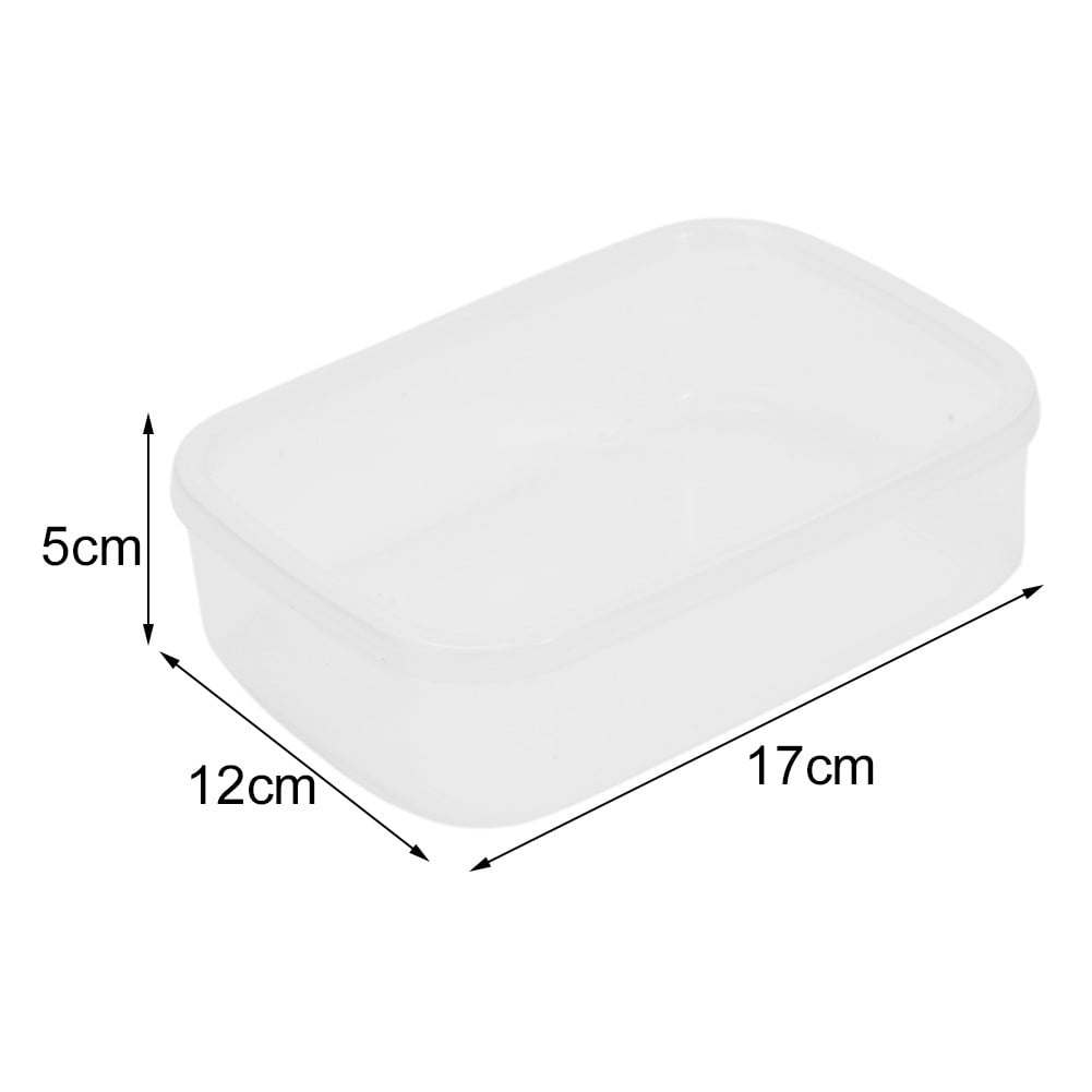 1 Pcs Food Containers Storage Durable Boxes Plastic Clear Microwave ...