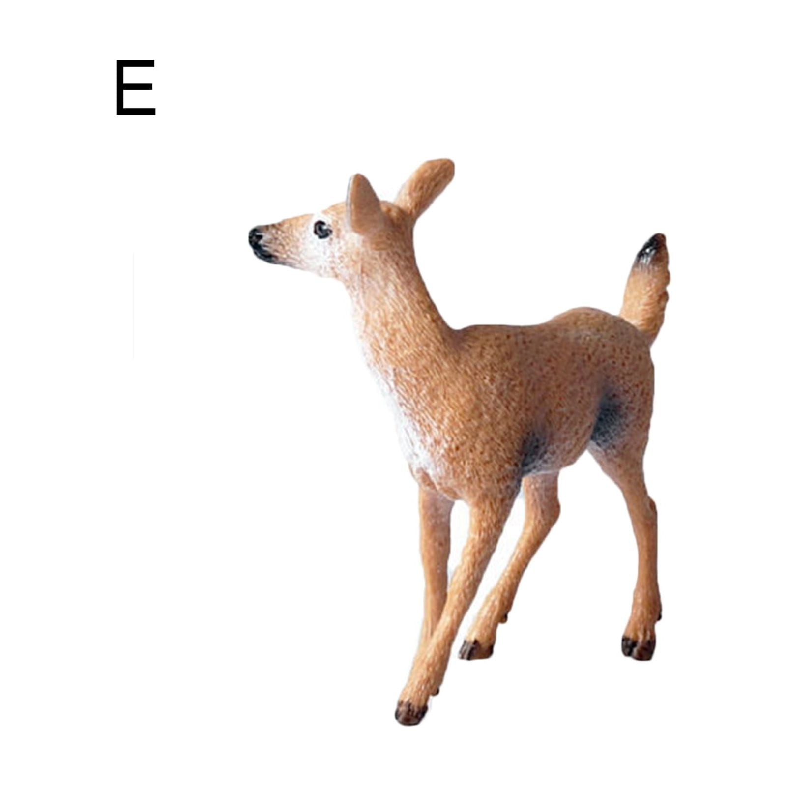1 Pcs Forest Animals Figure Toys,Realistic Toy Deer Figure,Handmade ...