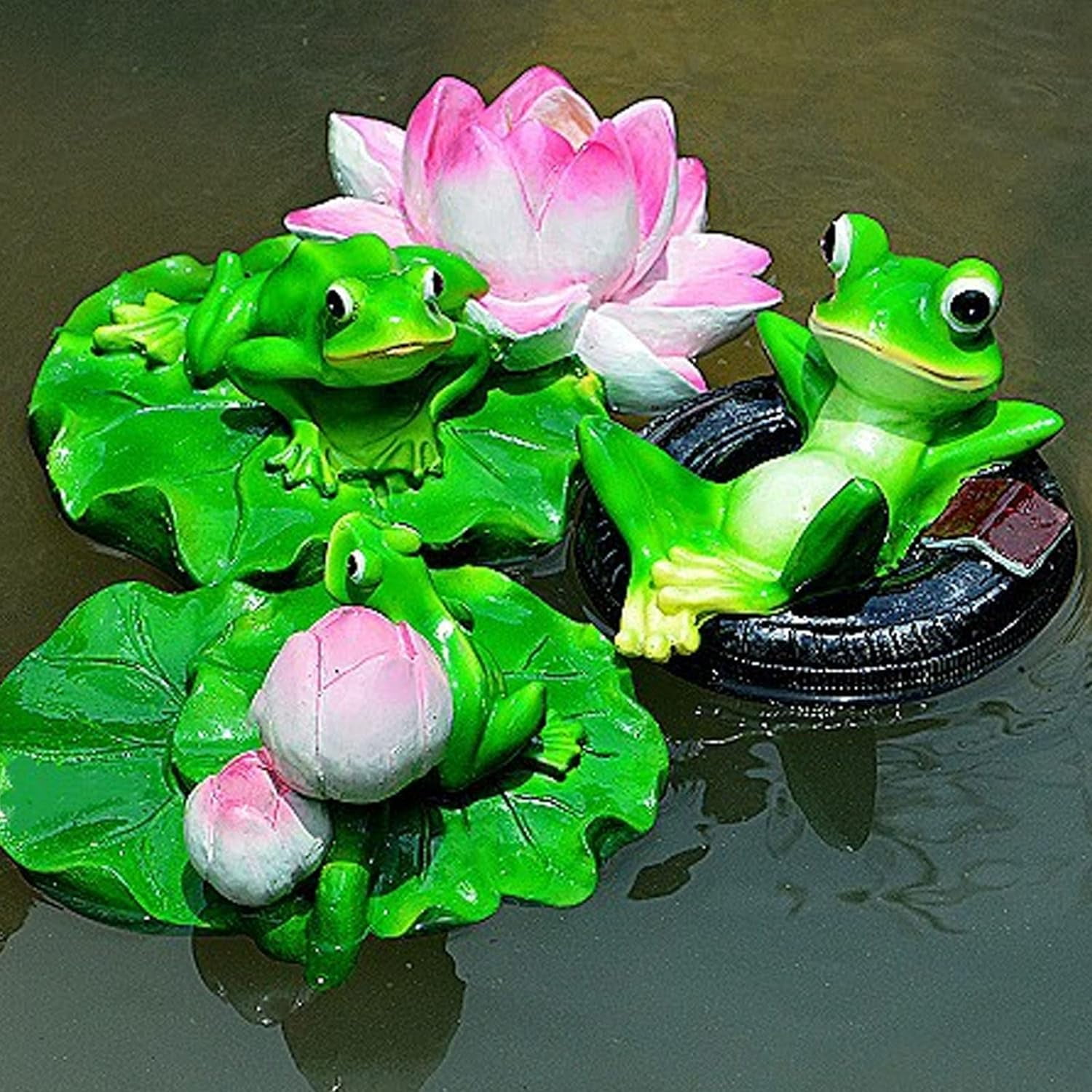 1 Pcs Frog Pond Ornament Yard Decorations, Colorfast Decoration Yard ...