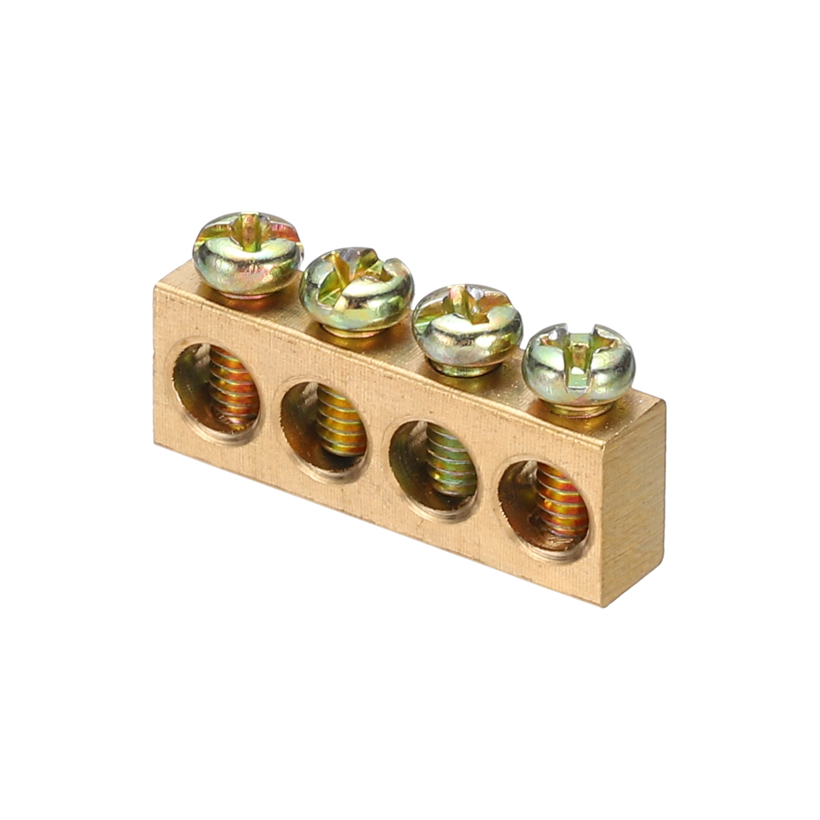 1 Pcs Ground Bus Bar Brass Terminal Grounding Bar 4 Positions Grounding ...