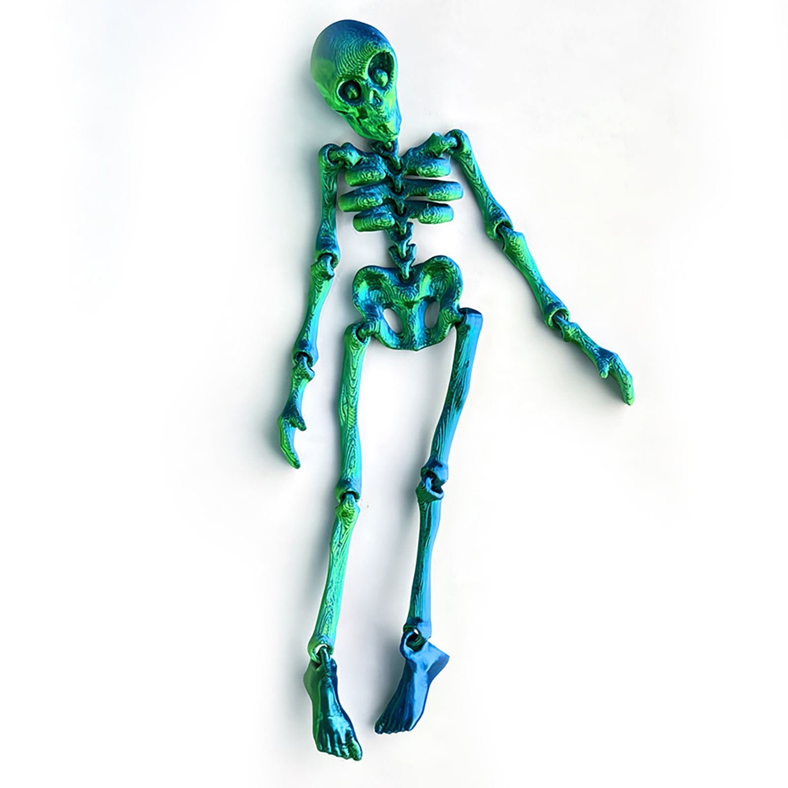 1 Pcs Halloween Decor Poseable Skeleton Fridge Magnet Halloween Printed ...