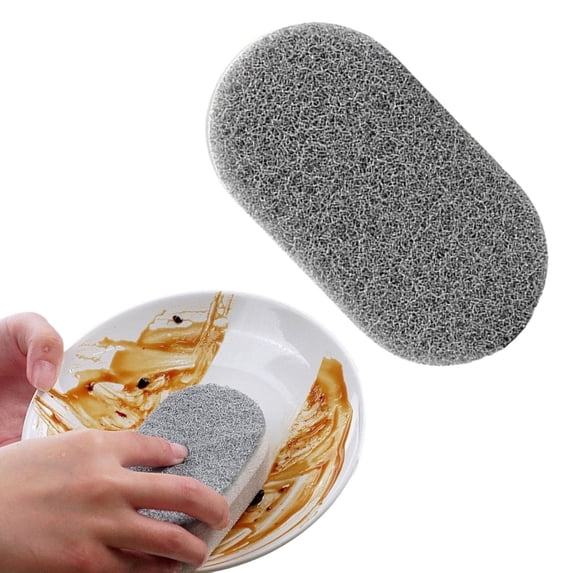 1 Pcs Heavy-Duty Scrub Sponge,Double-Sided Kitchen Sponges,Oval ...