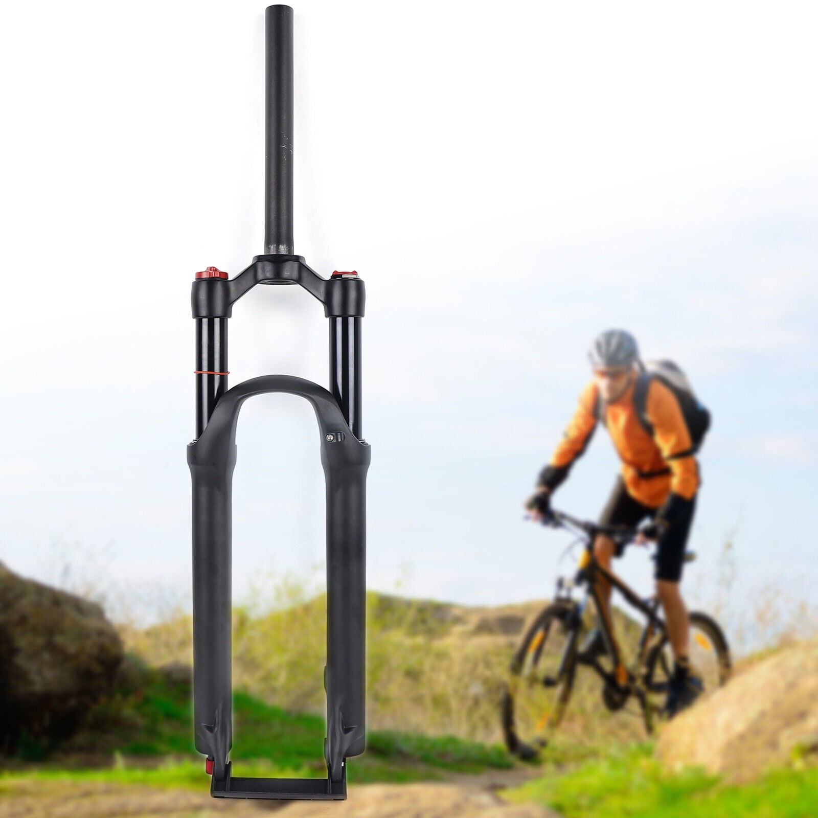 1 Pcs High Quality MTB Suspension Front Fork Black For 26 Inch Mountain ...
