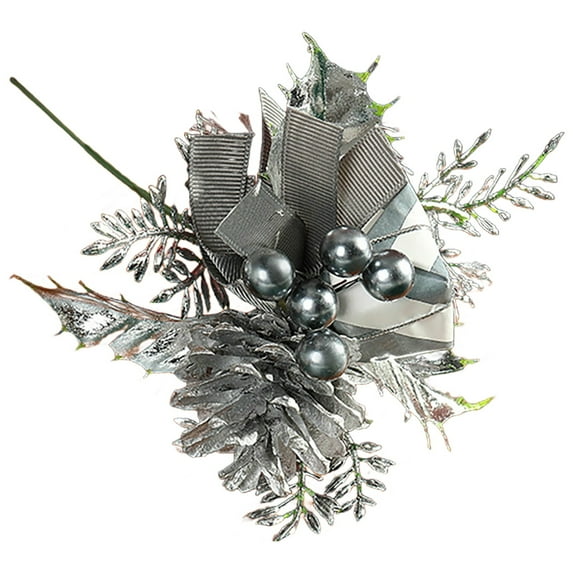 1 Pcs Holly Picks Faux Pine Picks, Artificial Christmas Picks with ...