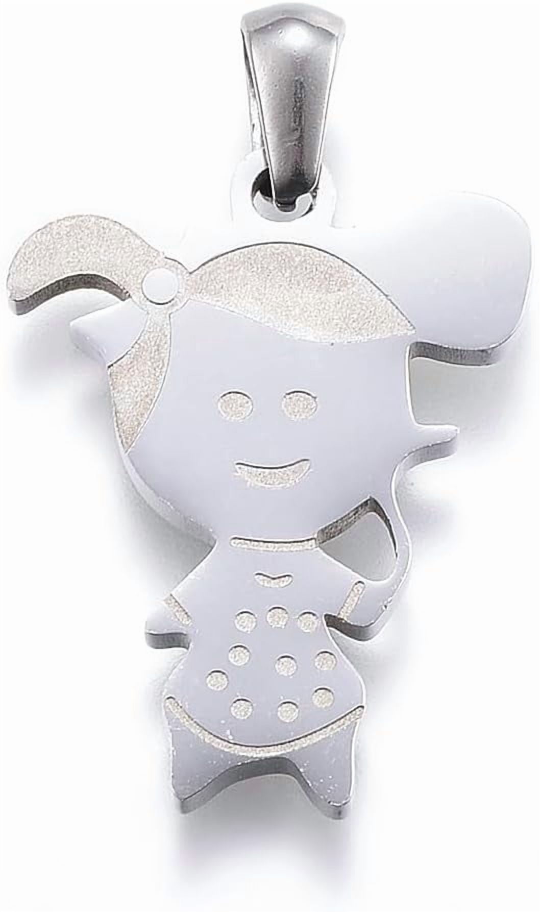 1 Pcs Human Pendant Charms Resistant 304 Stainless Steel Pendants ...