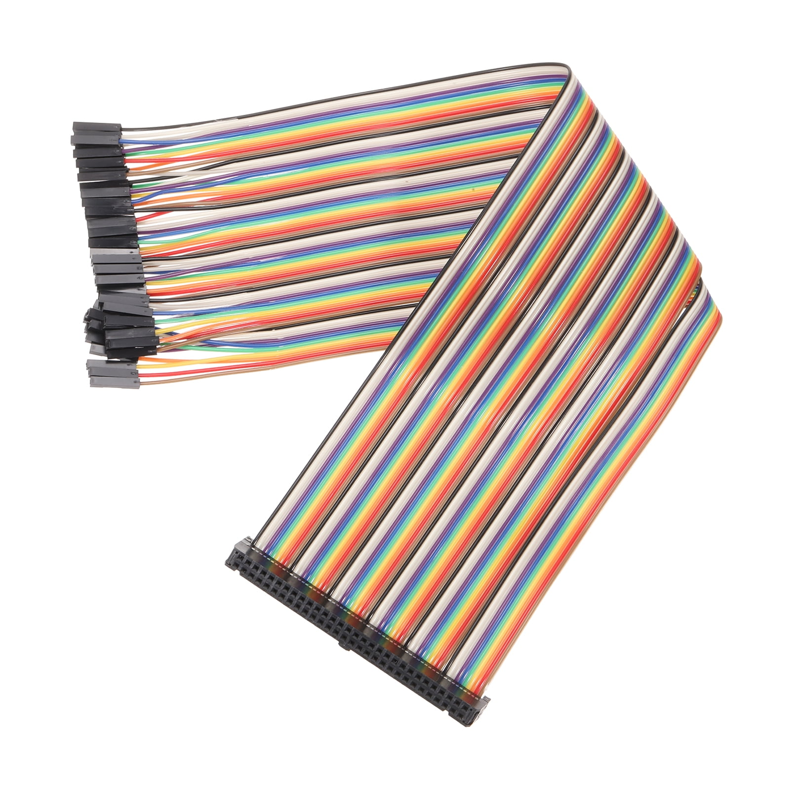 1 Pcs IDC Rainbow Wire Flat Ribbon Cable FC-Female to 60P 11.8 Inch ...