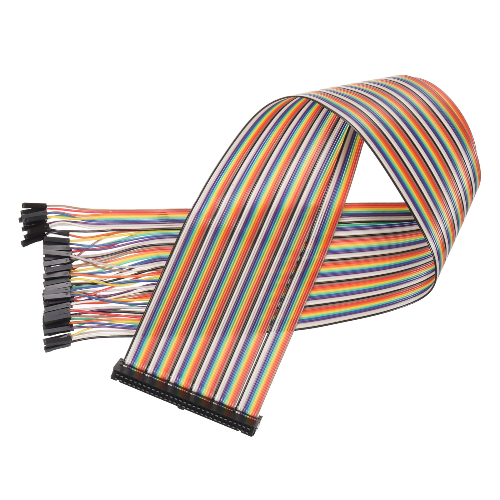1 Pcs IDC Rainbow Wire Flat Ribbon Cable FC-Female to 60P 19.6 Inch ...