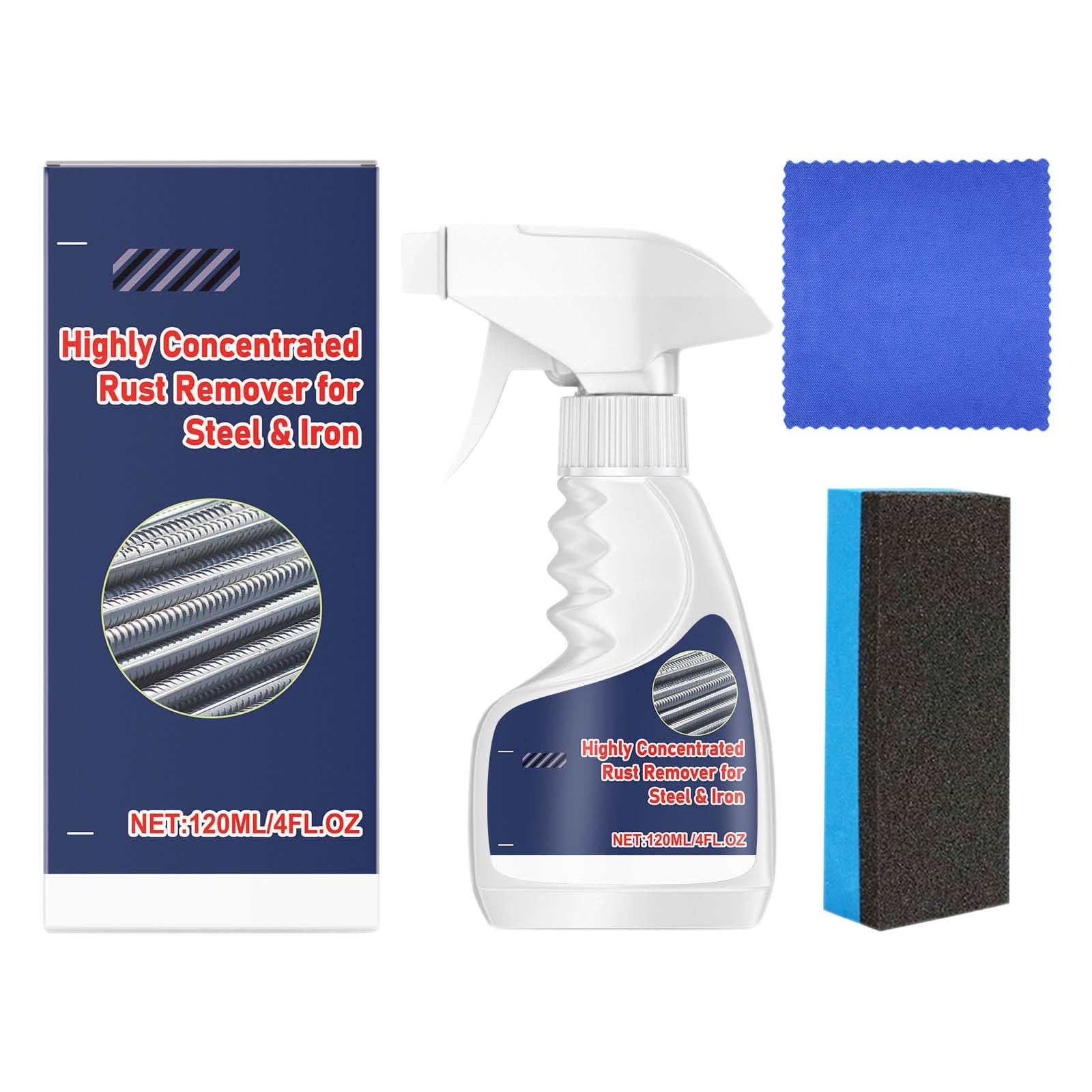 1 Pcs Industrial Strength Rust Remover for Steel & Iron - Fast ...