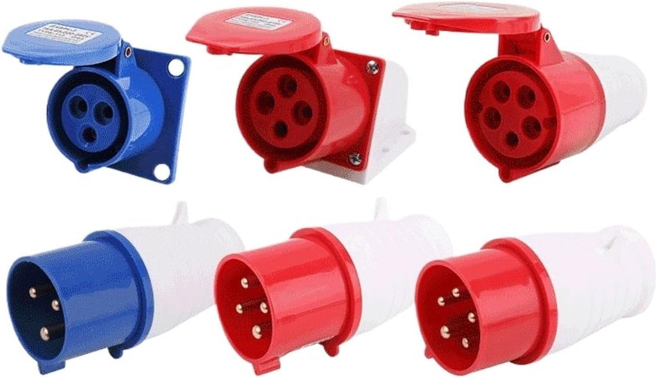 1 Pcs Industrial Waterproof Connector Coupler 16A/32A Power Aviation ...