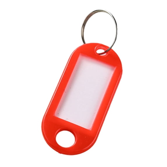 1 Pcs Key Ring Label Tag, Soft Plastic Key Chain Tags with Blank Paper ...