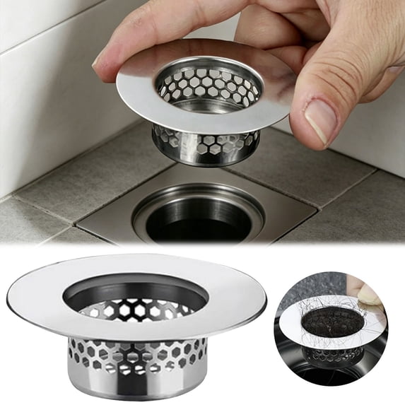1 Pcs Kitchen Sink Filter Screen, Stainless Steel Anti-Clogging ...
