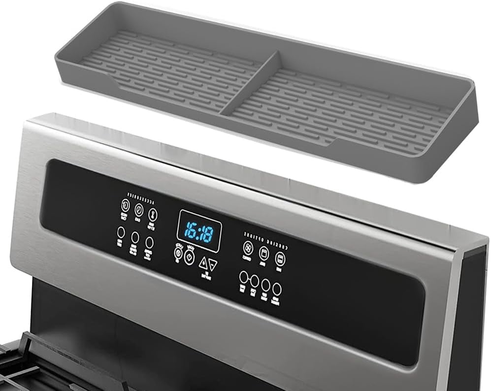 1 Pcs Kitchen Stove Top Shelf, 2 Functional Partitions for Kitchen ...