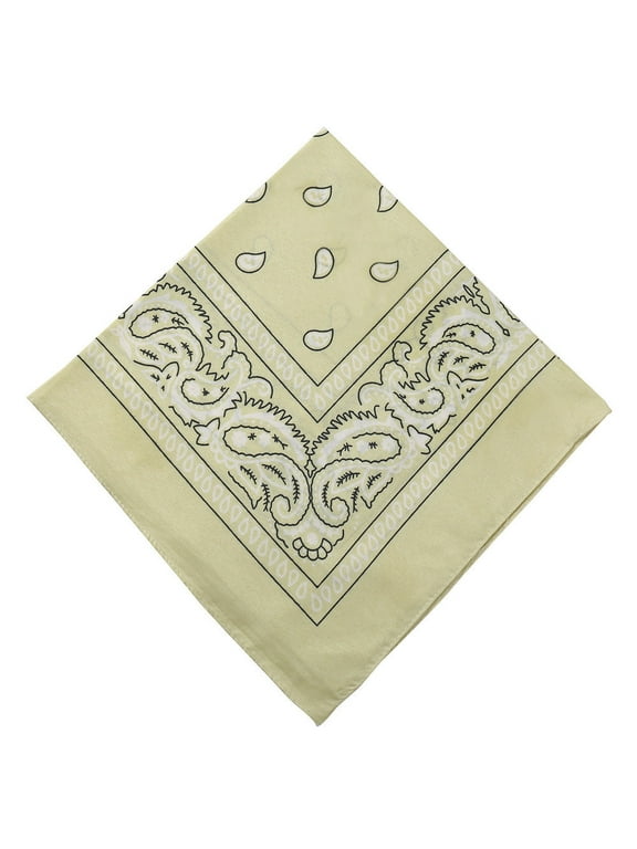 BANDANA Brand Large 100% Cotton Paisley Bandanas - Dark Brown 22x22 ...