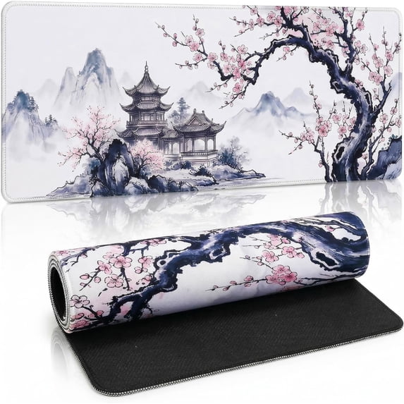 1 Pcs Large Mouse Pad, 31.1 x 11.8 Inch Gaming Extended Desk Mat, Black ...
