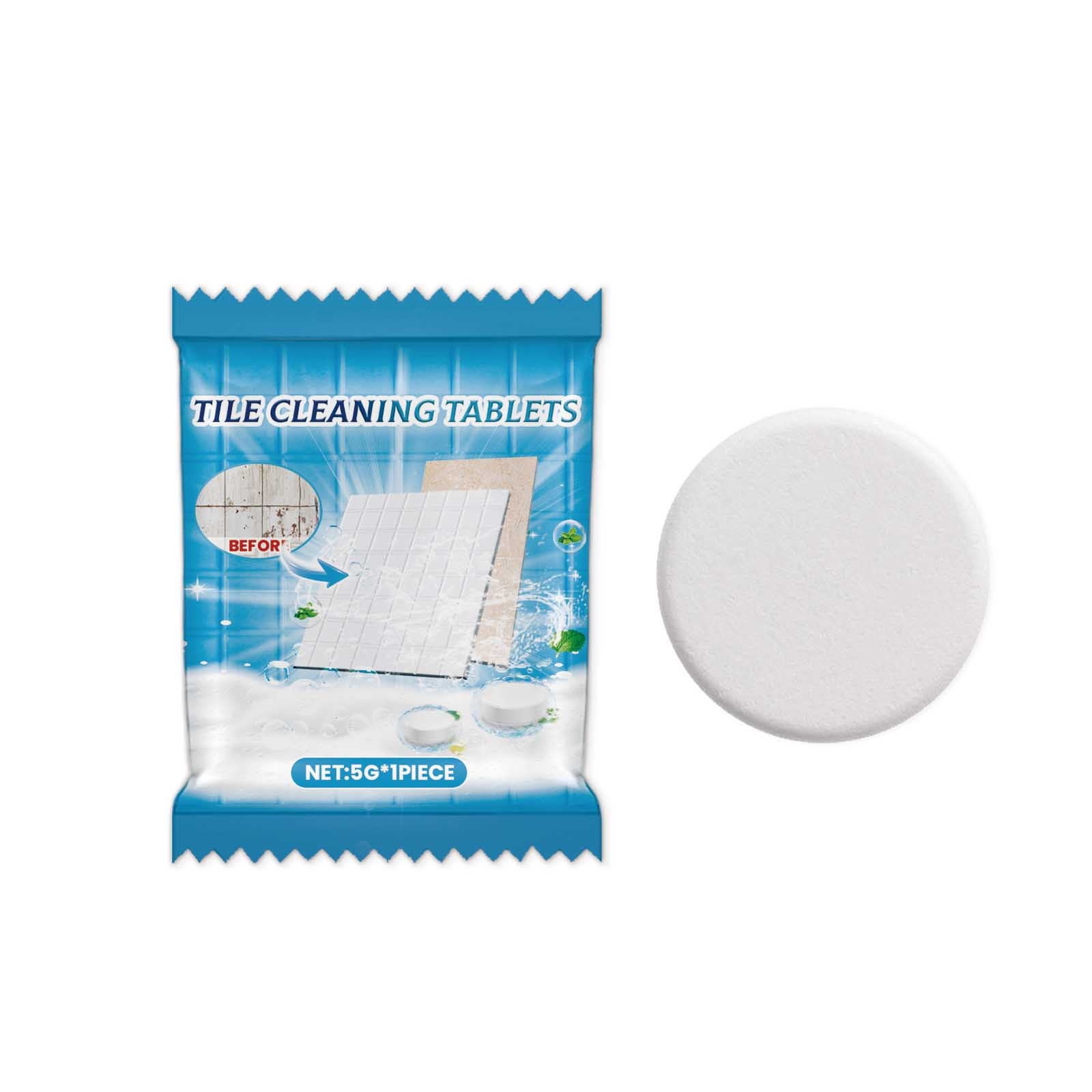 1 Pcs Lemon Scent Tile Cleaning Tablets for Bathroom Kitchen Floor ...
