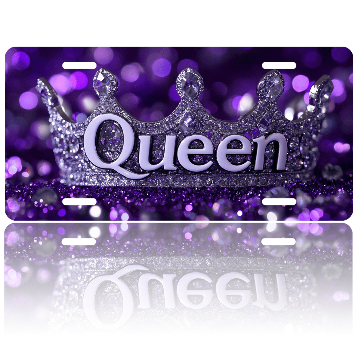 1 Pcs License Plate Covers & Frames, Queen Crown For Decorative Front ...