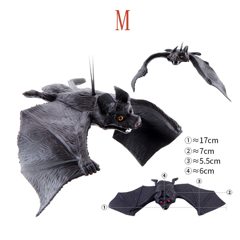 1 Pcs Lifelike Fake Bat Halloween Decoration Horror House Hanging Props ...