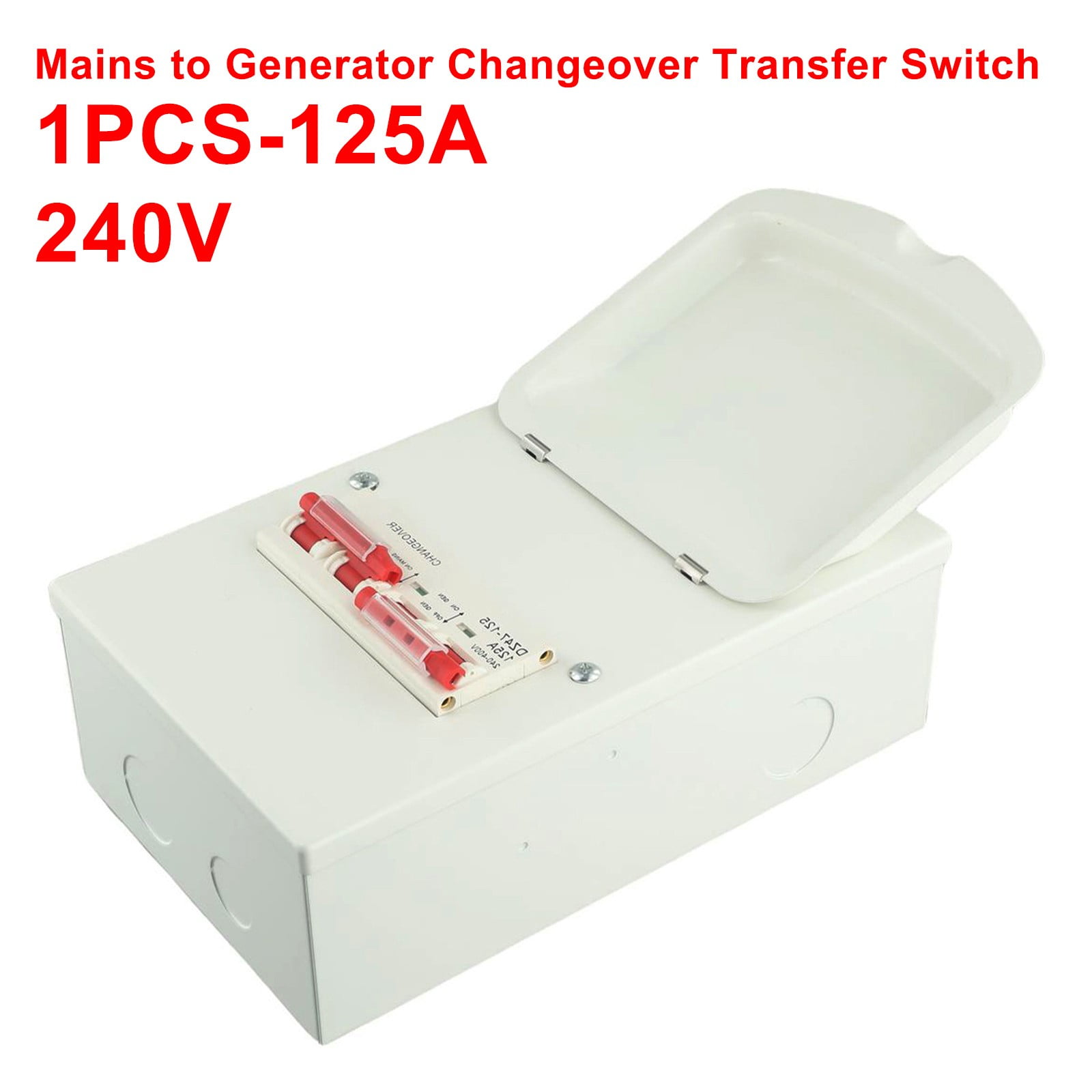 1 Pcs Mains to Generator Changeover Switch Single Phase Metalclad 240V ...