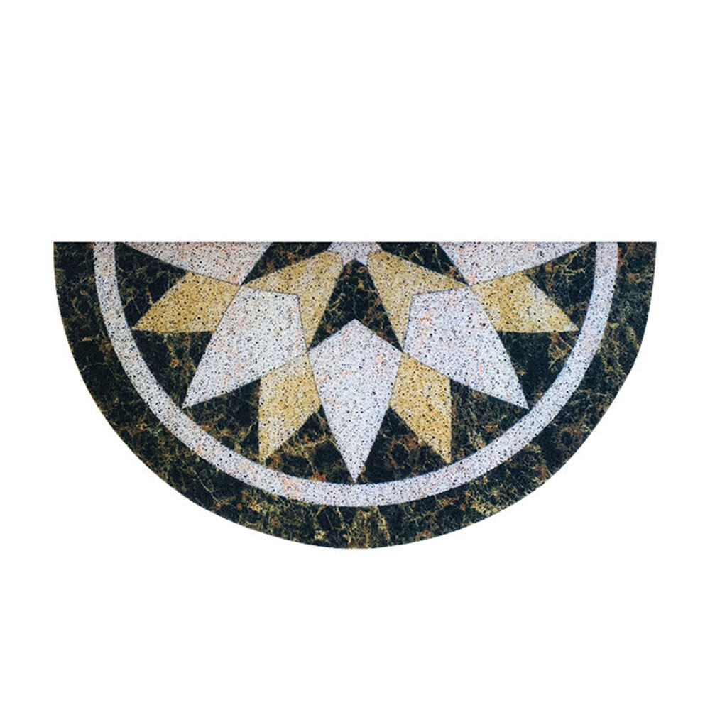 1 pcs Marble Print Half Round Door Mat Indoor Entrance,Non Slip ...