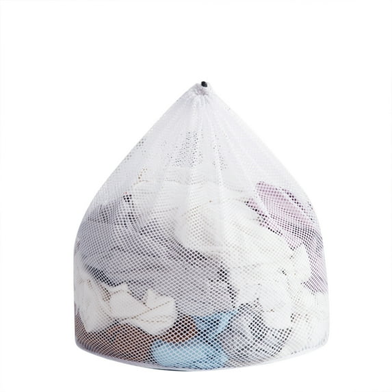 1 Pcs Mesh Laundry Bags, Machine Washable Drawstring Design Travel Mesh ...