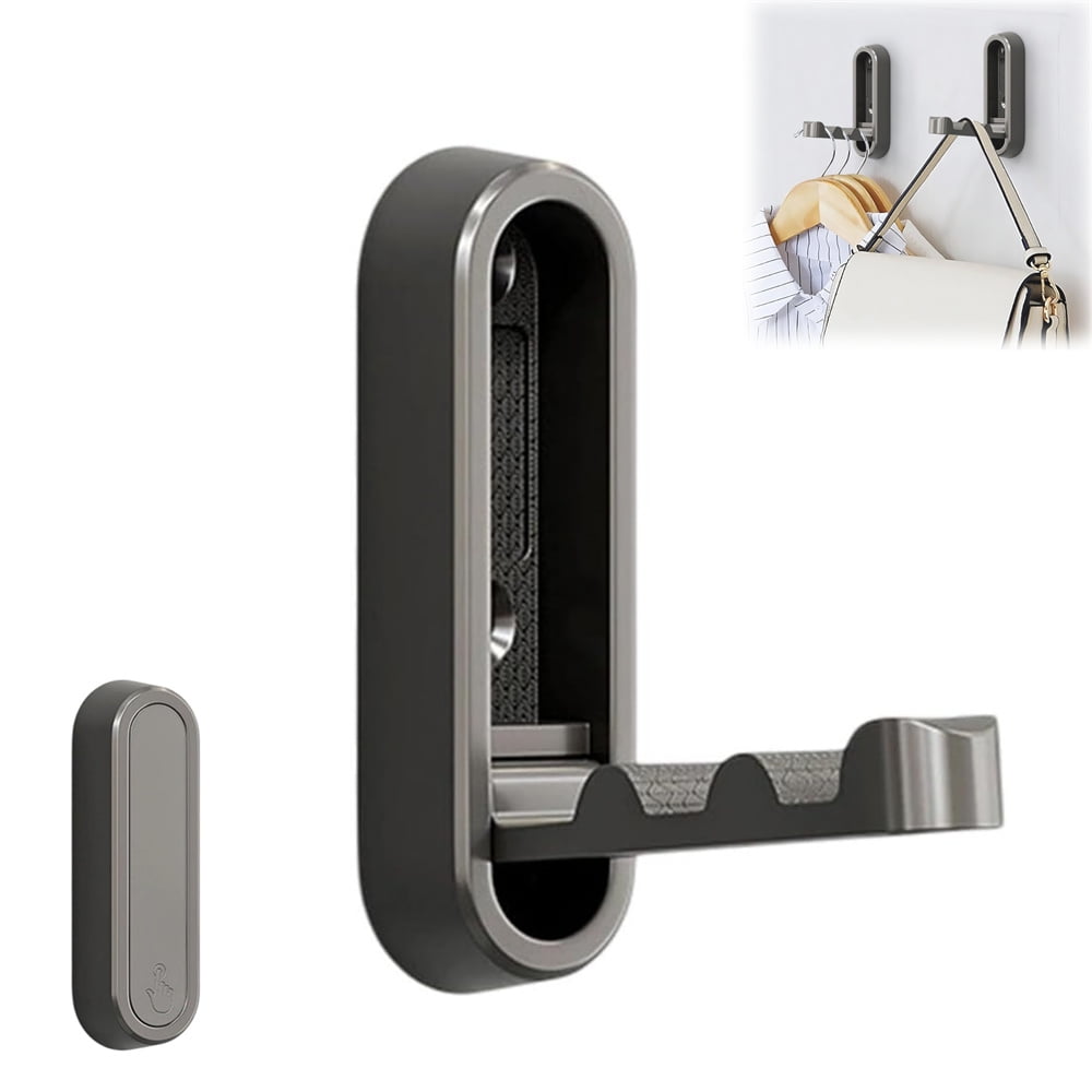 1 Pcs Metal Invisible Wall Hooks,Gray Heavy Duty Towel Hooks,Single ...