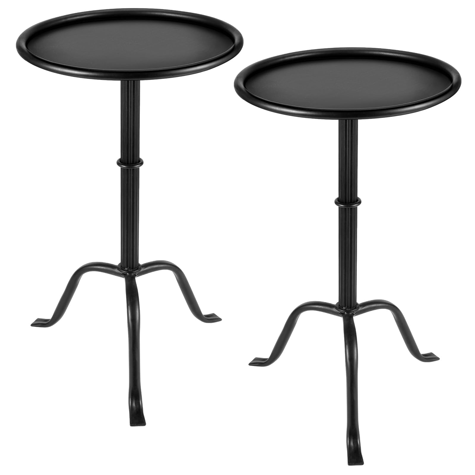 1 Pcs Metal Martini Table Bronze Small Round Drink Table12.5 x 12.5 x ...