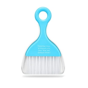 Dujiujun Small Broom with Dustpan Set with Handle Soft Bristles ...