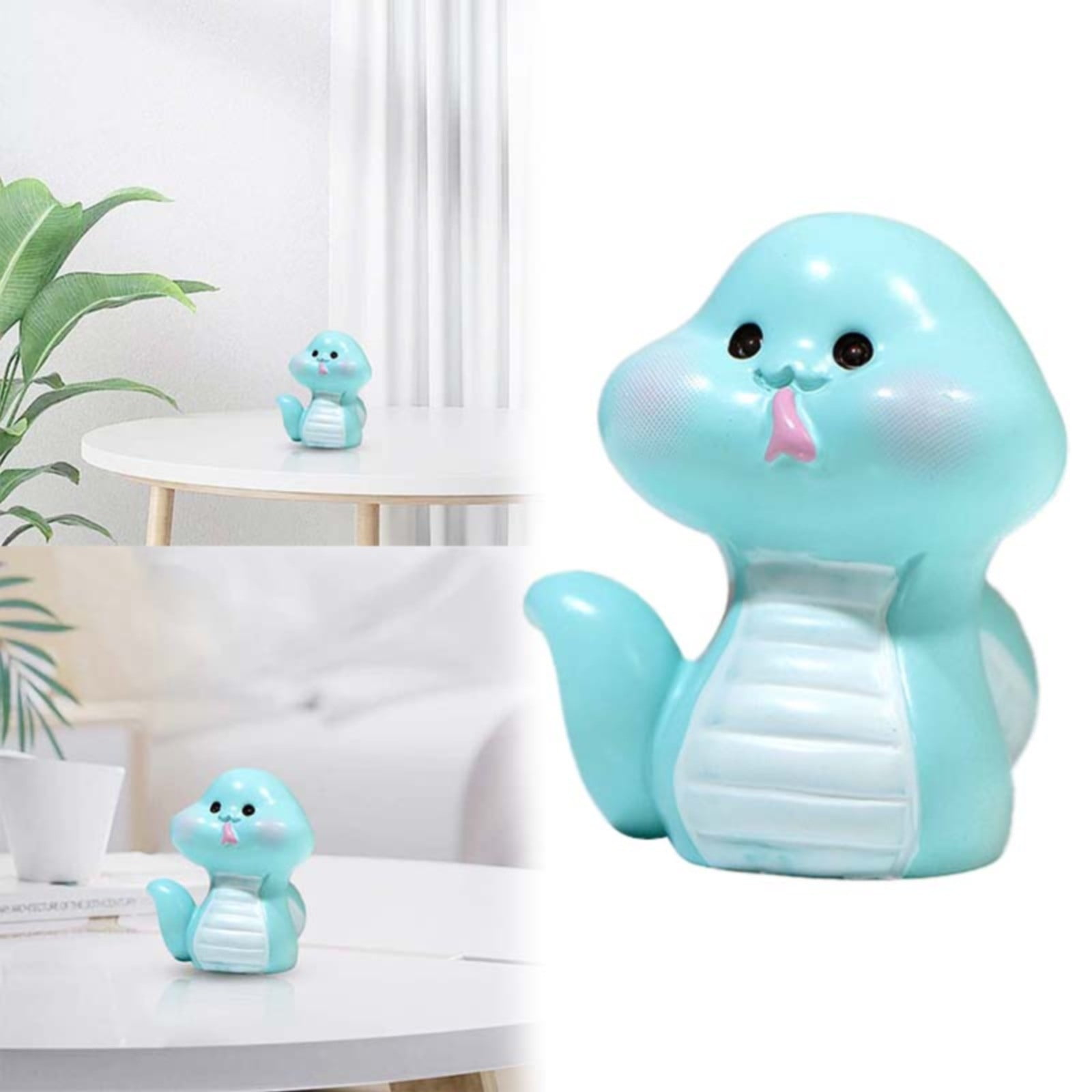 1 Pcs Miniature Snake Figurine Resin Snake Mini Snake Model Miniature ...