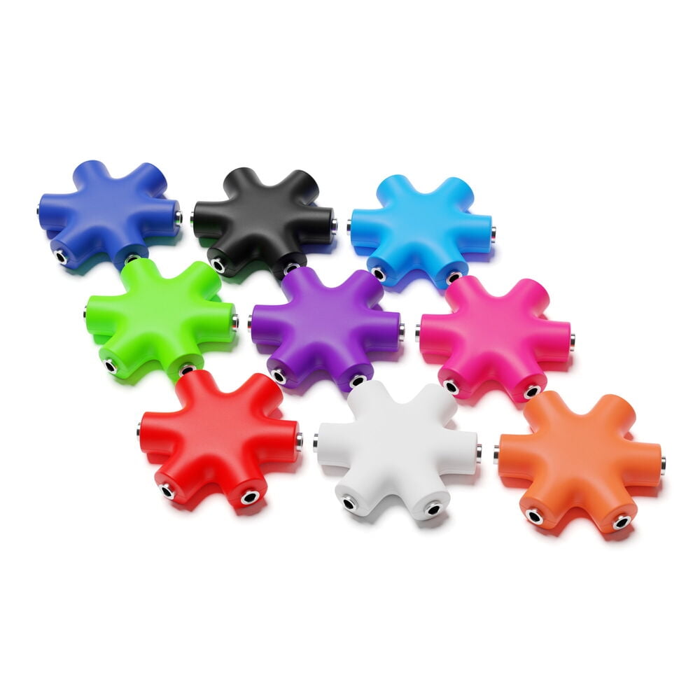 1 Pcs Modular Synth Eurorack Mono Patch Cable Splitter Hub 6 Port 5 Way ...