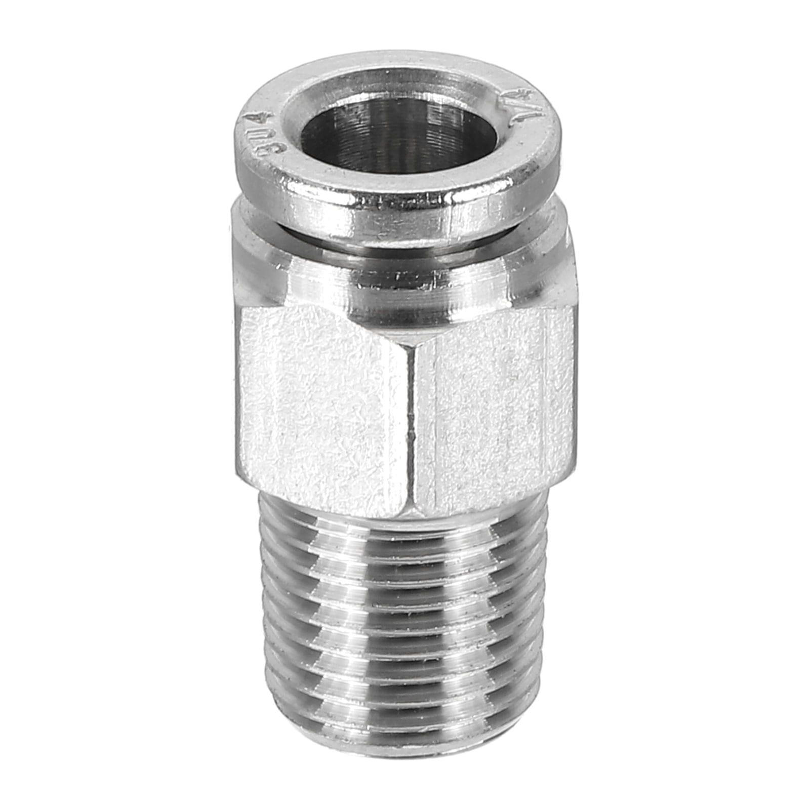 Uxcell NPT Push to Connect Air Fittings, Male Straight NPT Thread Air Quick Connector 1/4" Tube ...