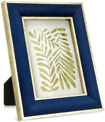1 Pcs Navy Blue Velvet Picture Frame 4 x 6 Inch Vintage Photo Frame ...