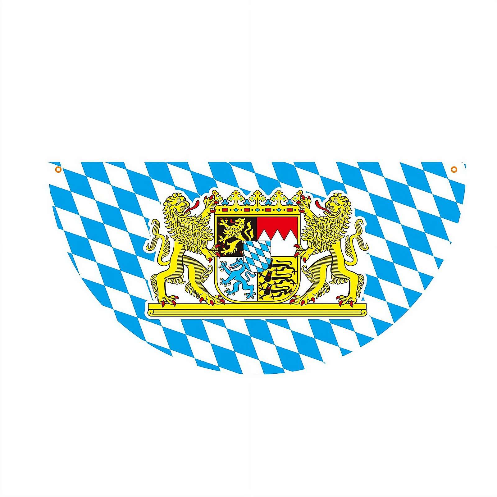 1 Pcs Oktoberfest Decorations Fan Flags Bavarian Pennant Banners German ...