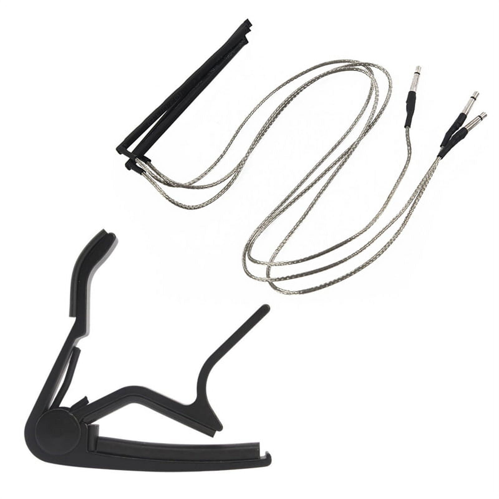 1 Pcs One Hand Quick Change Capo for Guitar & 3 Pcs Acoustic Guitar ...