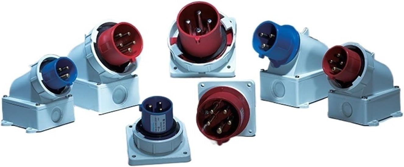 1 Pcs Outdoor Industrial Exposed Plug IP44 Waterproof and Dustproof ...