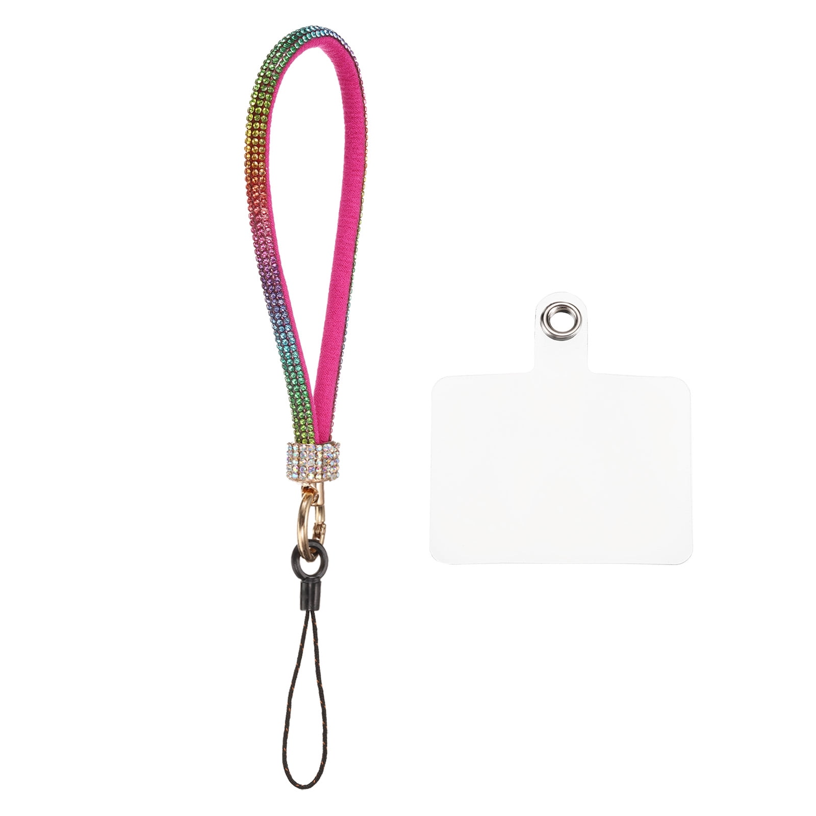 1 Pcs Phone Lanyard, Detachable Wrist Strap Glitters with Phone Patches ...
