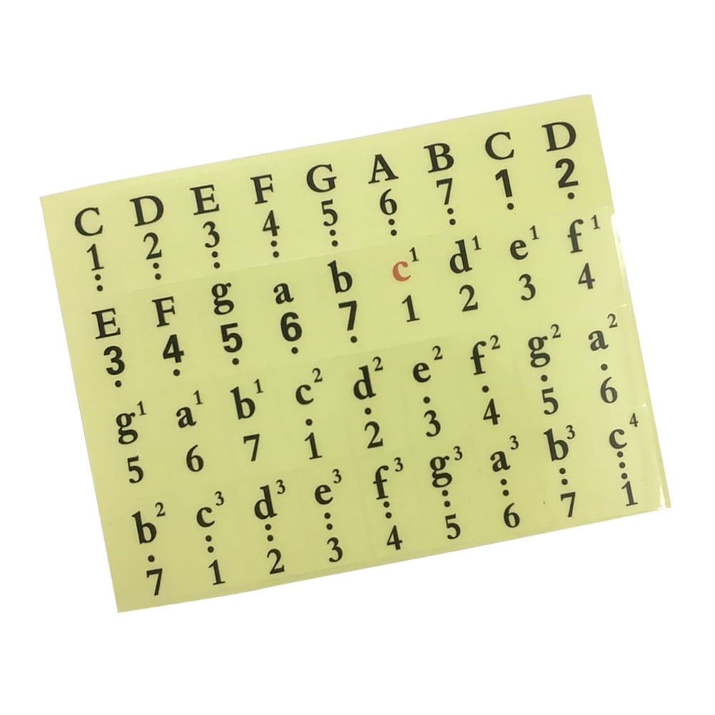 1 Pcs Piano Stickers for Keys Piano Keyboard Stickers for 61, 54, 49 ...