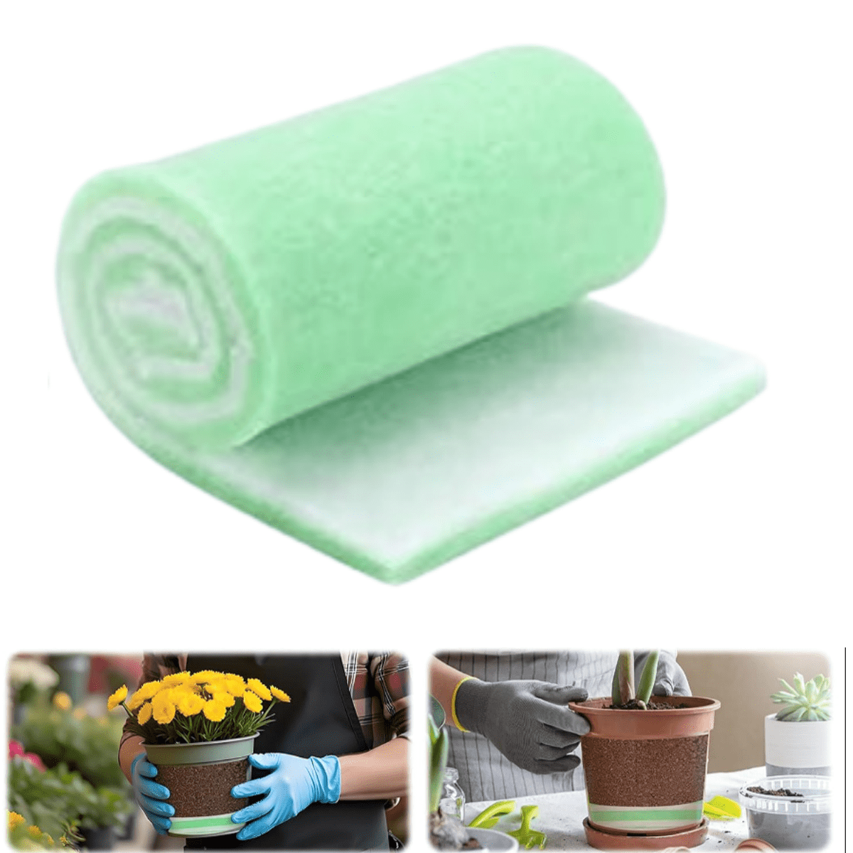 1 Pcs Planter Drainage Material, Pots Filler Insert, 47.2 x 11.8 Inch ...